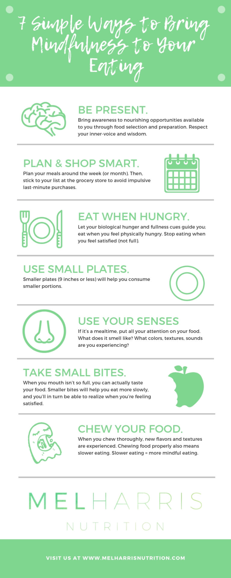7 Simple Ways to bring Mindfulness to your Eating - Mel Harris ...
